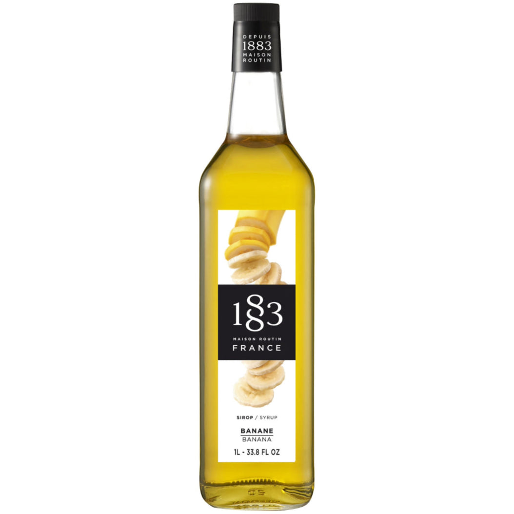 1883 Maison Routin 1883 Banana Syrup | 1 Litre Glass Bottle – Bulk Coffee