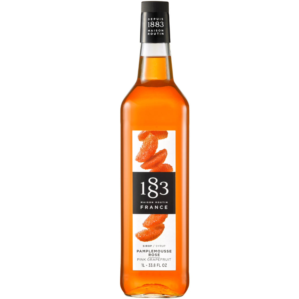 1883 Maison Routin Pink Grapefruit Syrup | 1 Litre Glass Bottle – Bulk ...