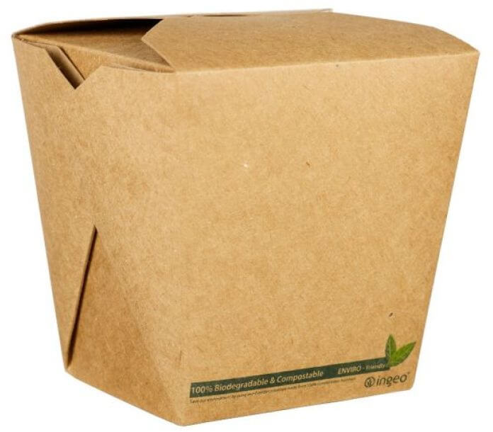 26oz Compostable Cardboard Square Food Pails | Pack of 50 – Bulk Coffee