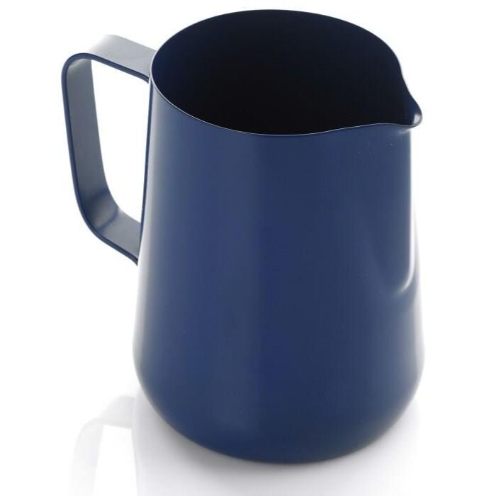 Blue Teflon Coated Latte Milk Frothing Jug | 0.6 Litre – Bulk Coffee