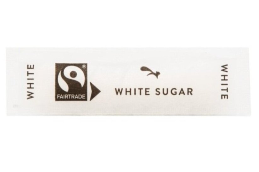 Fairtrade White Sugar Flat Sticks | 100 Sugar Sticks – Bulk Coffee