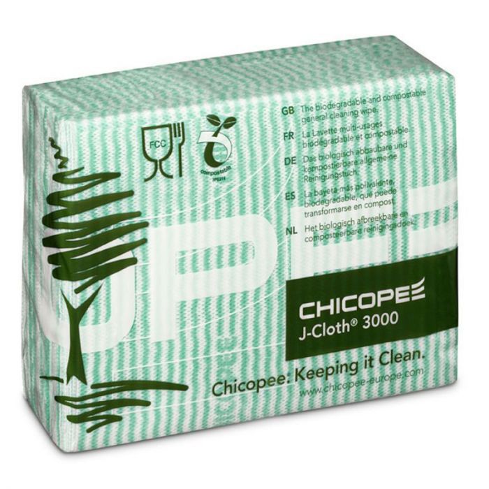 Chicopee Green J-Cloth 3000 | Pack of 50 | Bulk Coffee Company
