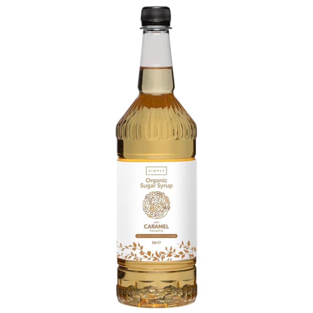 Simply Organic Caramel Flavour Syrup | 1 Litre Coffee Syrups – Bulk Coffee