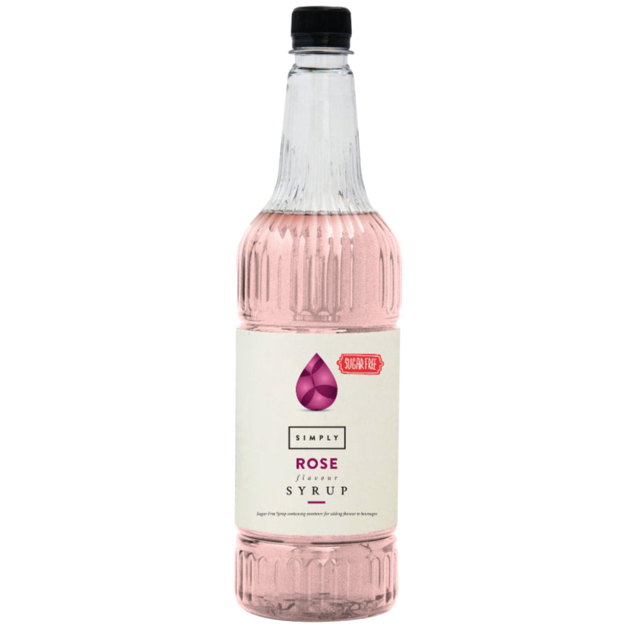 Simply Sugar Free Rose Syrup | 1 Litre Bottle – Bulk Coffee