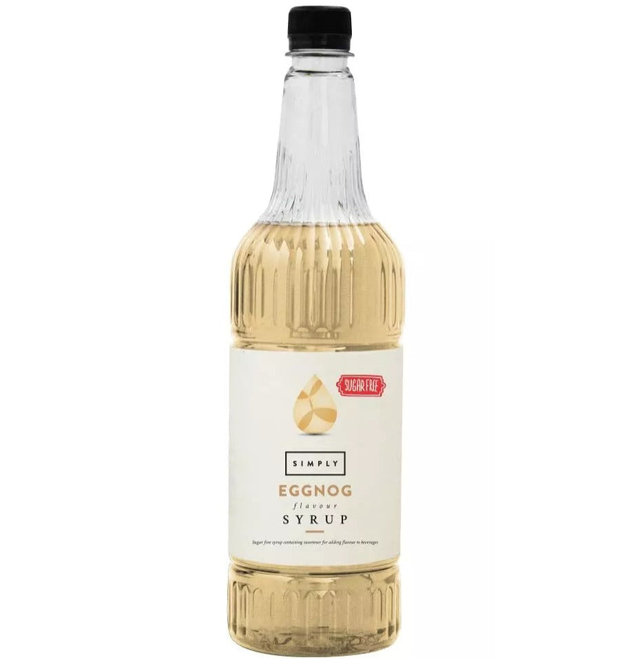 Simply Egg Nog Sugar Free Syrup | 1 Litre Bottle – Bulk Coffee