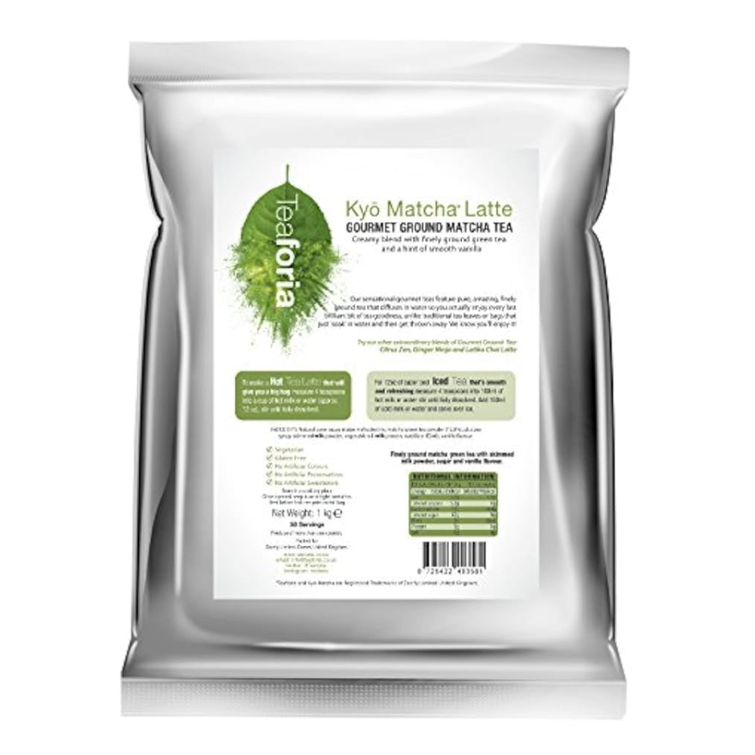 Teaforia Kyo Green Tea Matcha Latte | 1kg Bag | Bulk Coffee Company
