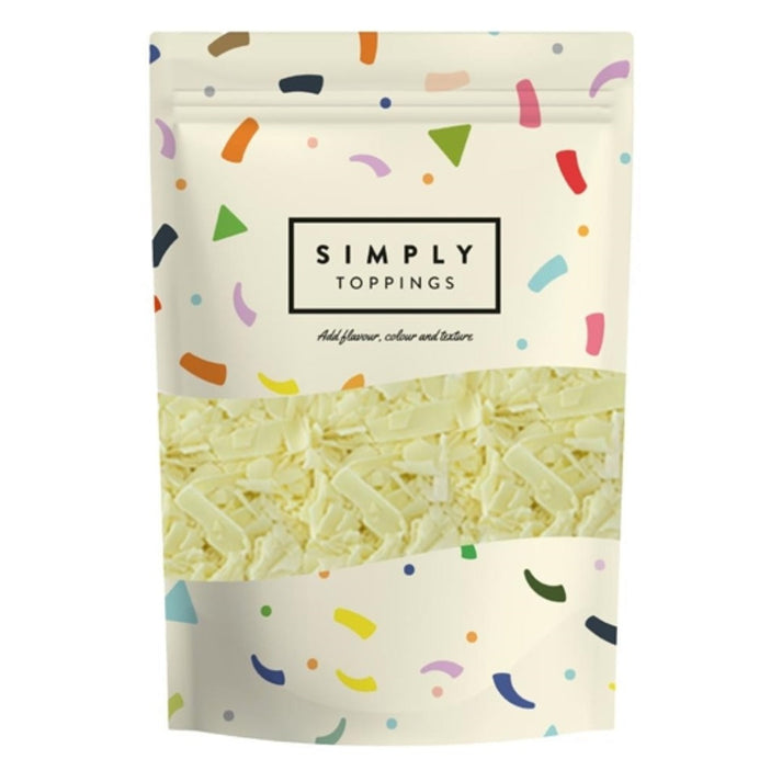 White Chocolate Flakes | 300g Tub | Bulk Coffee