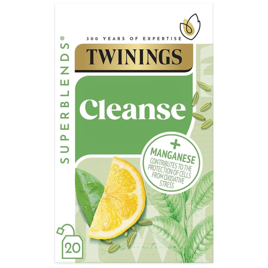 Twinings Superblends Cleanse Matcha Tea Bags | Flavoured Tea bags ...