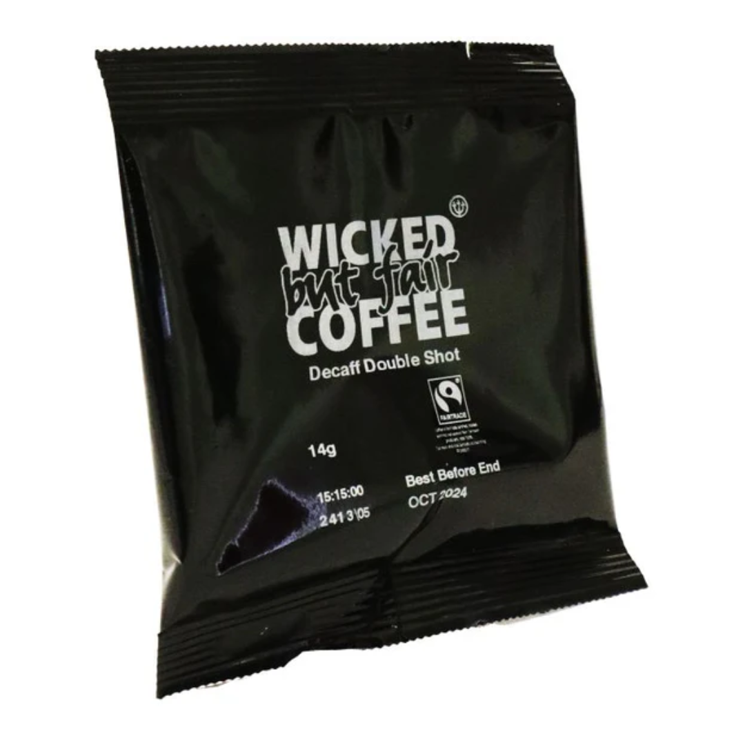 Wicked Decaf Double Shot Espresso Sachets | Single Portion Coffee ...