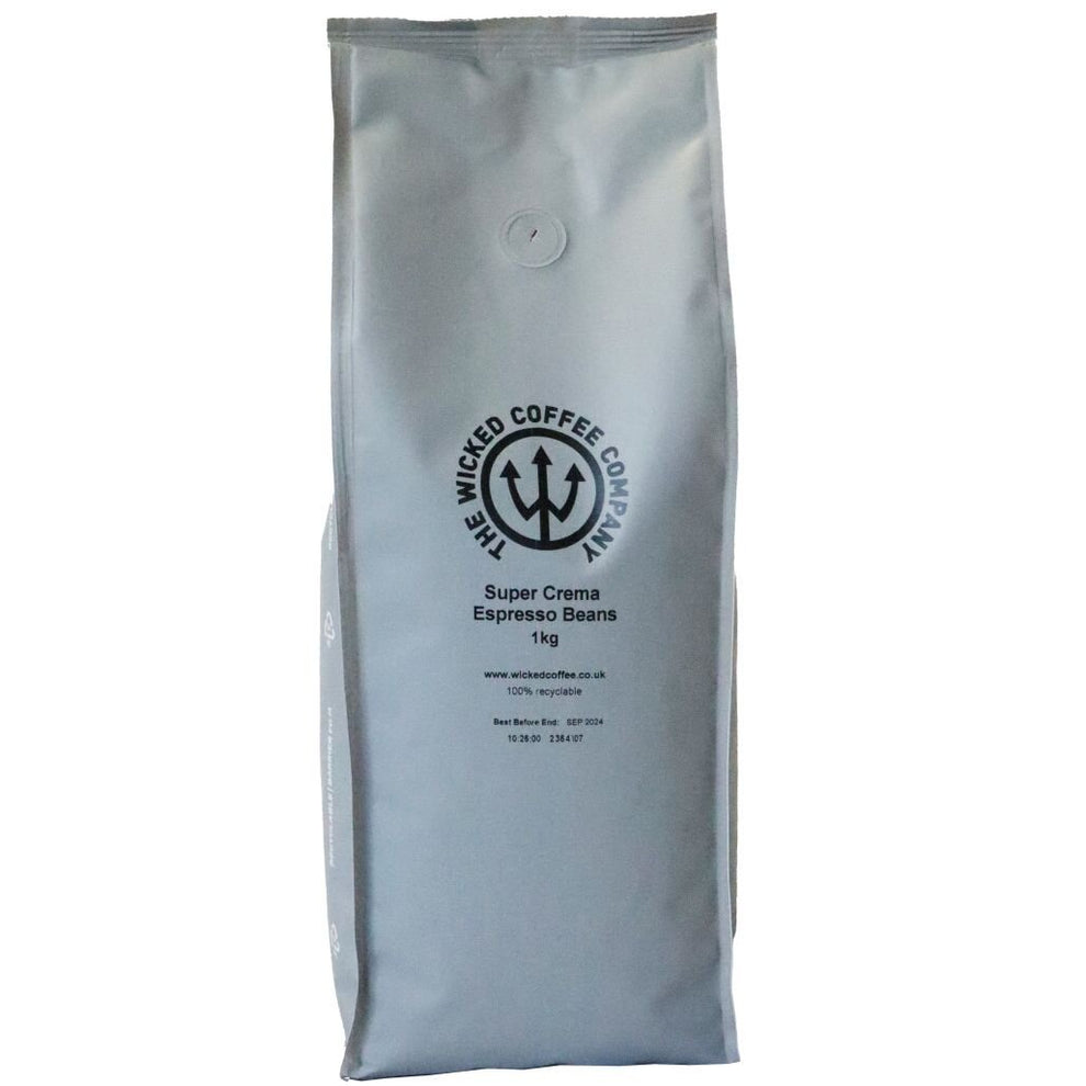 Wicked Super Crema Espresso Coffee Beans | 1kg Bag | Bulk Coffee