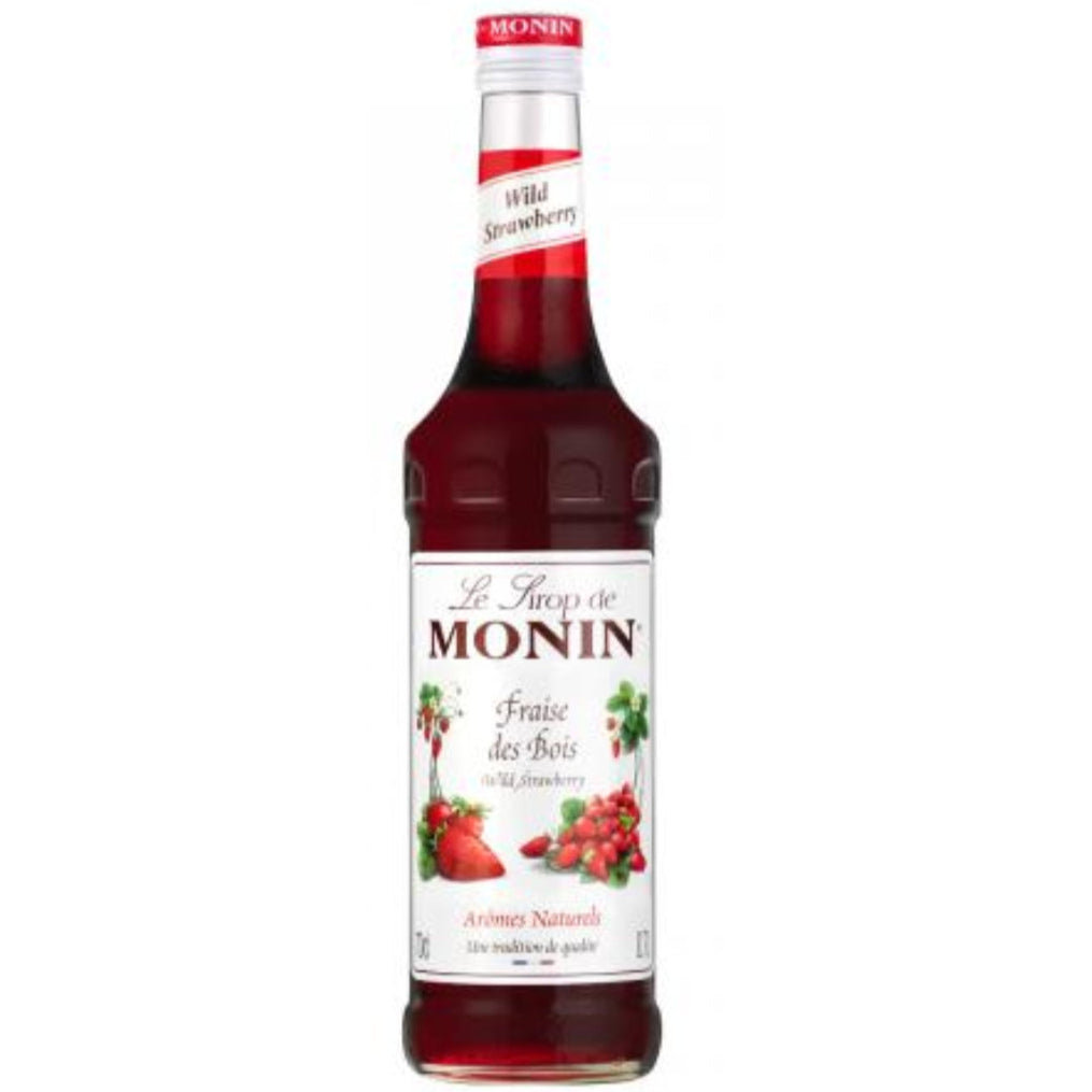 Monin Wild Strawberry Syrup | 700ml Bottle | Bulk Coffee Company