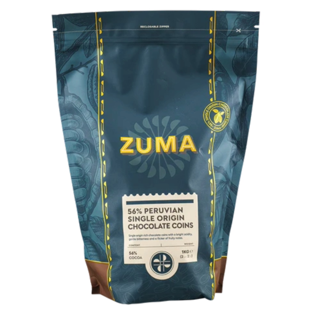 Zuma 56% Cocoa Single Origin Peruvian Chocolate Coins (1kg) – Bulk Coffee