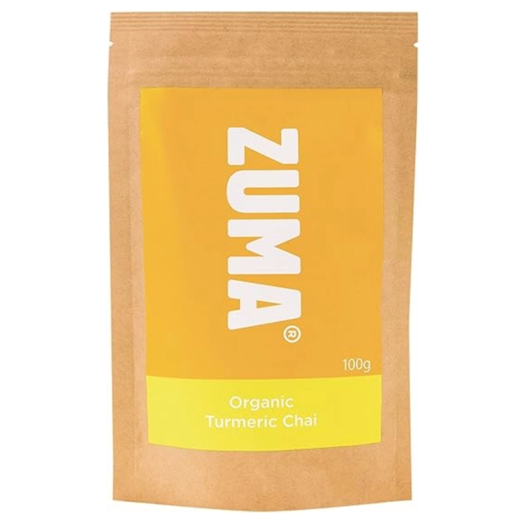 Zuma Organic Turmeric Chai | Resealable 100g Pouch – Bulk Coffee