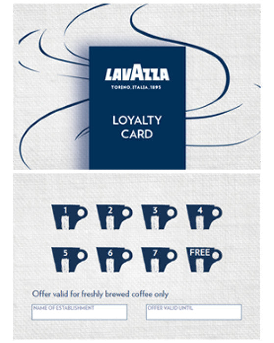 Lavazza Coffee Loyalty Cards | Pack Of 50 | Bulk Coffee Company