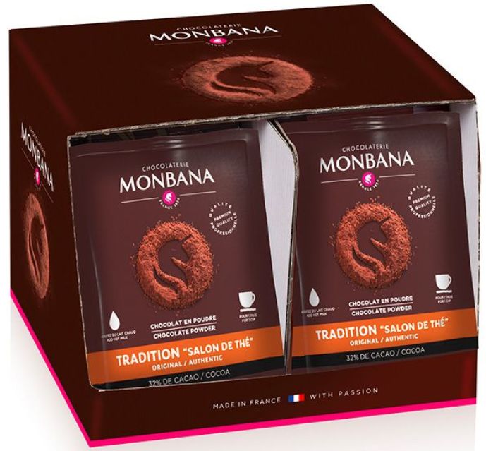 Monbana Salon de The Hot Chocolate Sachets | 100 x 20g Portions – Bulk ...